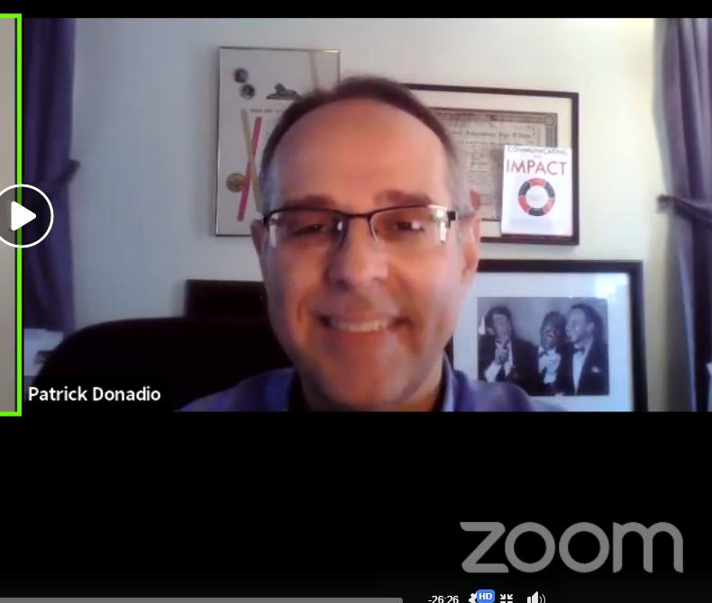 Virtual Presentations % Patrick Donadio - Communicating with IMPACT